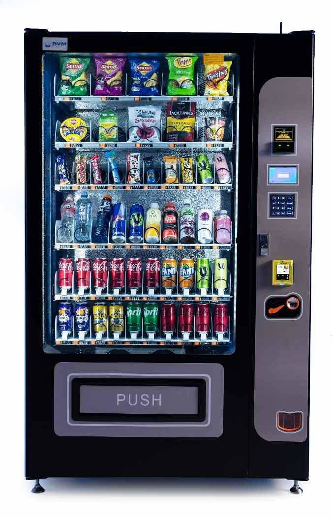 Snacks And Drinks Foods Combo Vending Machine For Subway Station